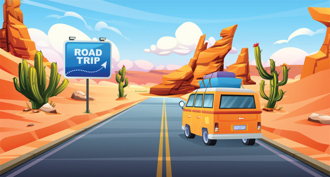 「Cartoon Road Trip」の写真素材 | 58,247件の無料イラスト画像 | Adobe Stock