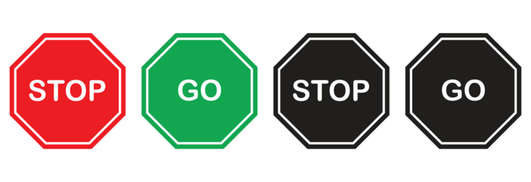 Stop And Go Signs Images – Browse 24,933 Stock Photos, Vectors, and ...