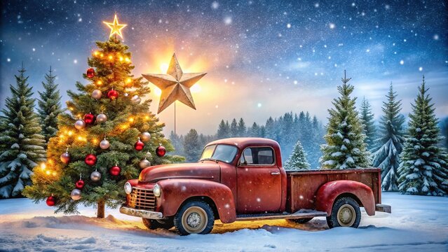 Red Truck Tree Images – Browse 20,086 Stock Photos, Vectors, and Video ...