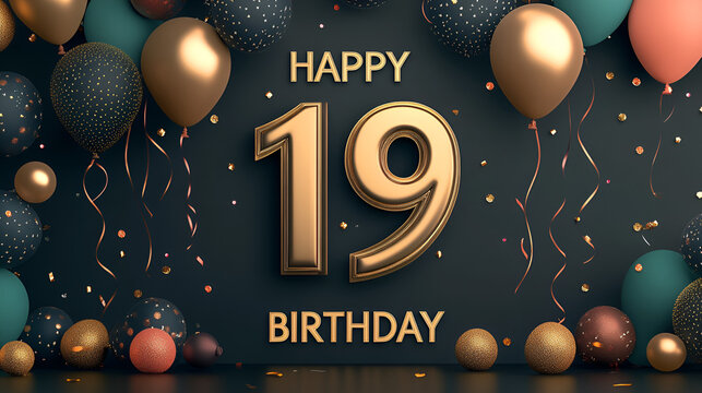 Happy 19Th Birthday Images – Browse 2,289 Stock Photos, Vectors, and ...