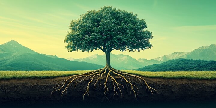 "Tree With Roots" Images – Browse 581 Stock Photos, Vectors, and Video ...