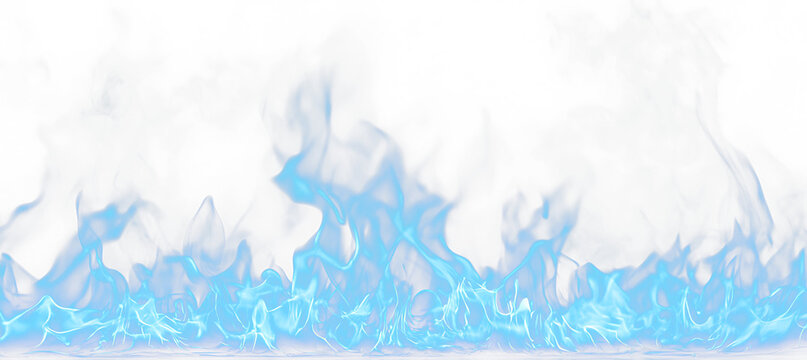 Blue Flames Transparent Background