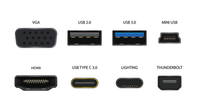 Usb Port Types Symbols