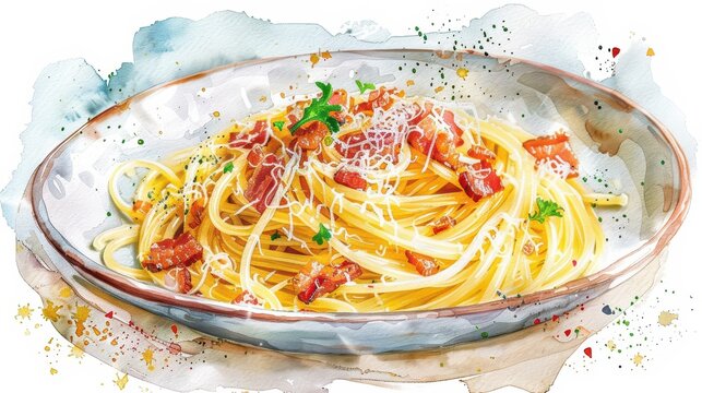 Spaghetti Watercolor Images – Browse 2,955 Stock Photos, Vectors, and ...