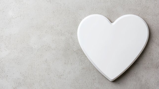 White Heart Background Hd