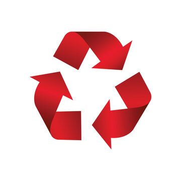 Red Recycle Logo Recycle Symbol Rainbow Clipart 28 Colors, PNG Digital