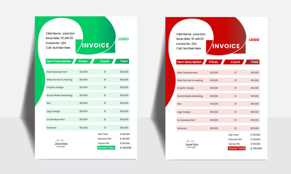 Imágenes de "Invoice Template": descubre bancos de fotos, ilustraciones ...