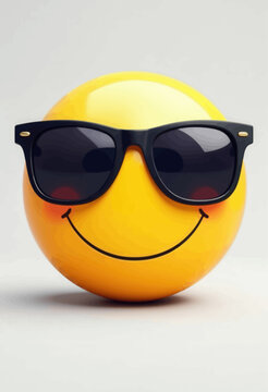 Smiley Face With Sunglasses Emoticon