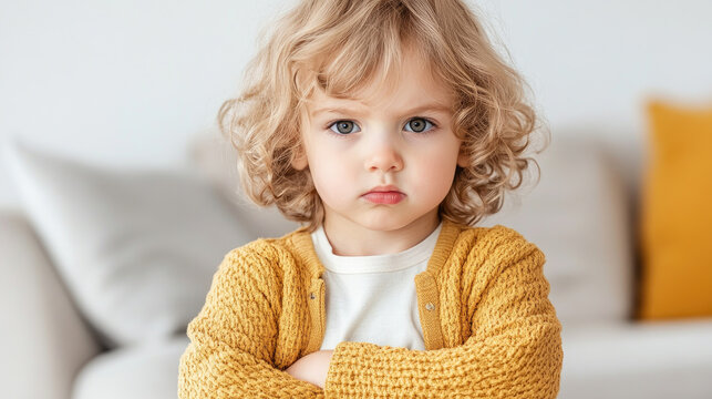 Pouting Child Arms Crossed