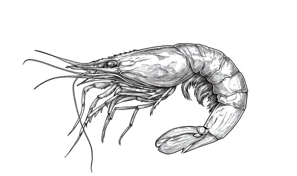 Shrimp Drawing Brand New! B4 Shrimp Poster Shop Ebifura Art Posters