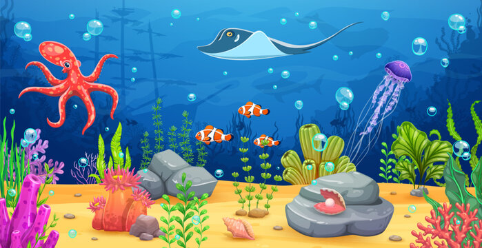 Ocean Floor Cartoon Images – Browse 17,292 Stock Photos, Vectors, and ...