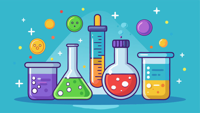 Glass Beakers Cartoon