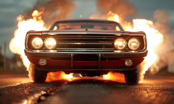 Muscle Car Flames Images – Browse 4,166 Stock Photos, Vectors, and ...