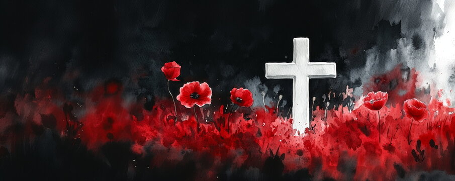 Poppy Veterans Day Clip Art Black And White