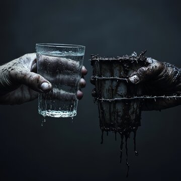 Glass Of Muddy Water