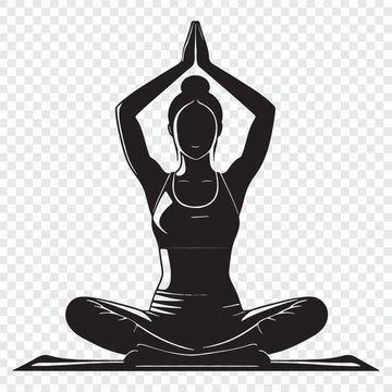 Yoga Silhouette Transparent Images – Browse 3,295 Stock Photos, Vectors ...