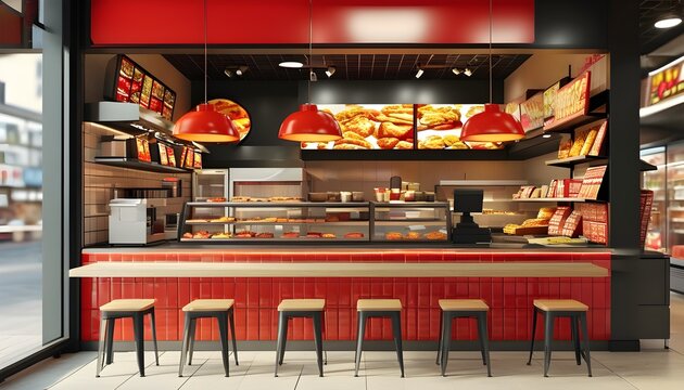 Fast Food Restaurant Interior Images – Browse 15,389 Stock Photos ...
