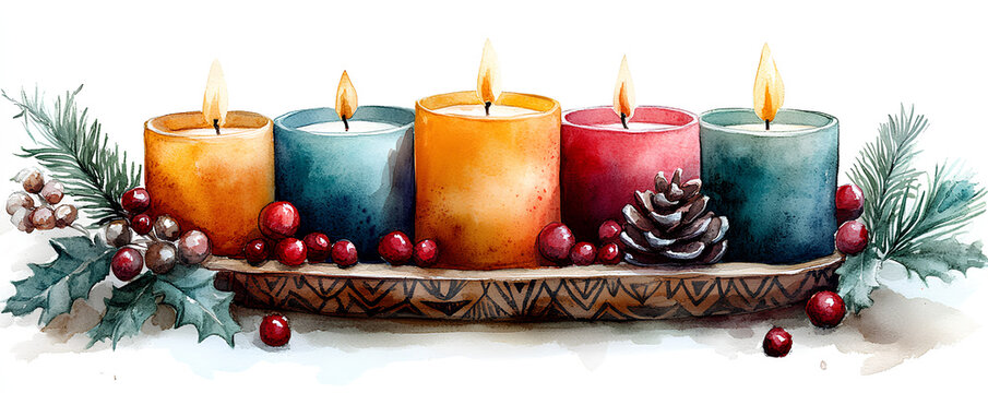 Christmas Candle Clip Art