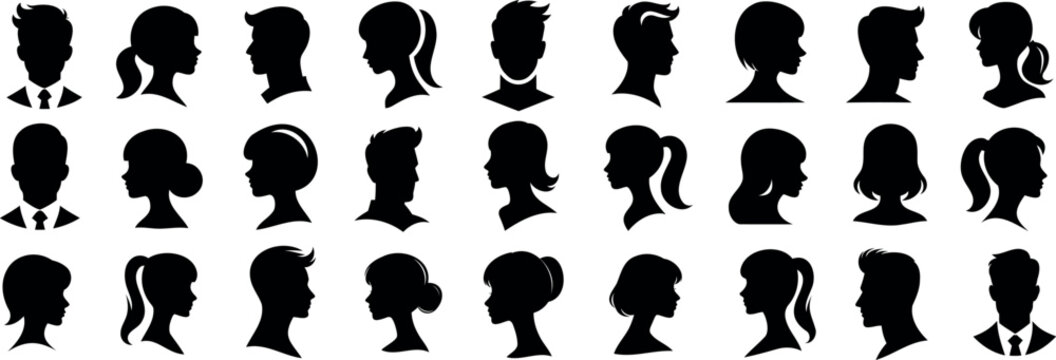 Side Profile Icon Images – Browse 110,114 Stock Photos, Vectors, and ...