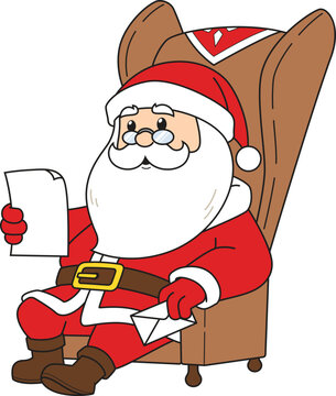 Santa Reading Letter Images – Browse 11,479 Stock Photos, Vectors, and ...