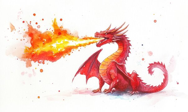 Red Dragon Breathing Fire Images – Browse 7,820 Stock Photos, Vectors ...