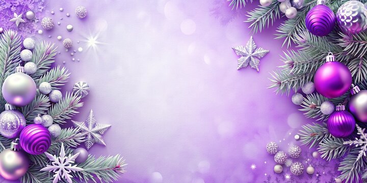 Purple Christmas Desktop Wallpaper