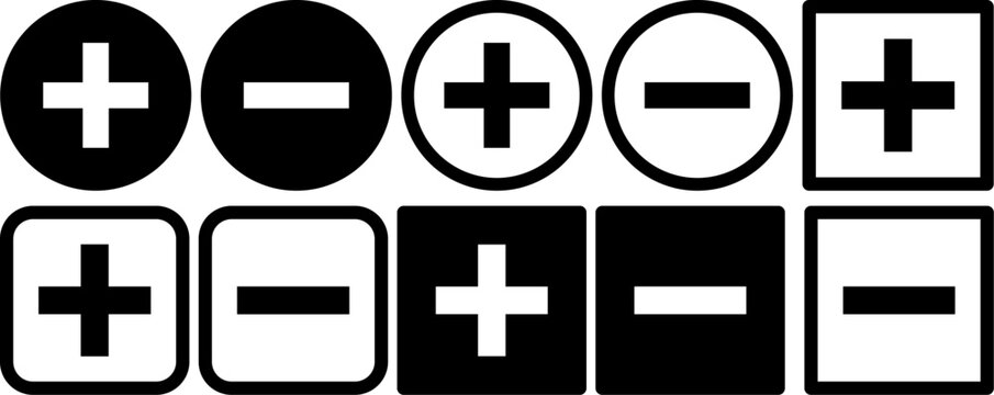 Plus And Minus Symbols