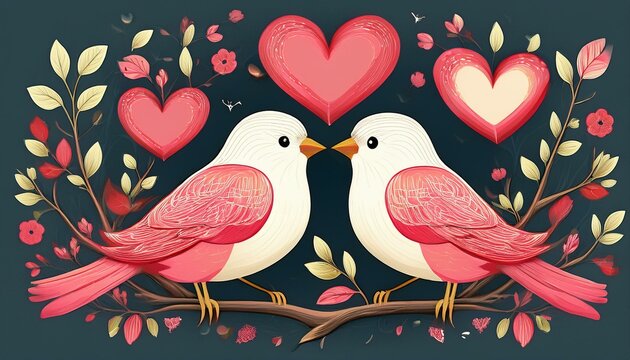 Vintage Love Bird Clipart