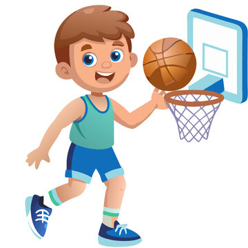 Basketball Hoop Cartoon Images – Browse 8,160 Stock Photos, Vectors ...