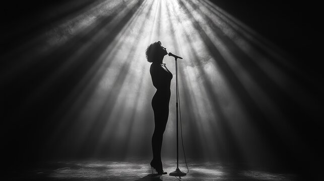 Female Singer Silhouette