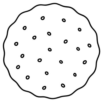 Chocolate Chip Cookie Outline
