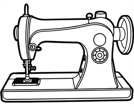 Sewing Machine Outline Images – Browse 9,697 Stock Photos, Vectors, and ...