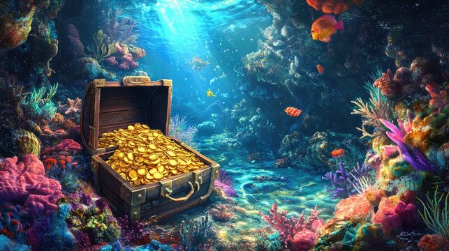 Real Underwater Treasure Chests