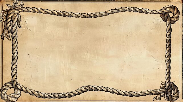Western Rope Border Vector