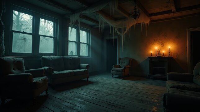 Dark Haunted Living Room Universal Studios Reveals First Look Inside