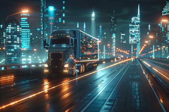 Semi At Night Images – Browse 7,885 Stock Photos, Vectors, and Video ...