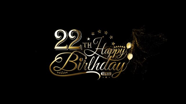 "Happy 22Th Birthday" Images – Browse 5 Stock Photos, Vectors, and ...