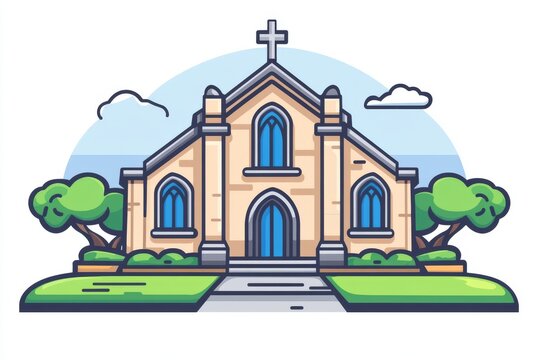 At Church Cartoon