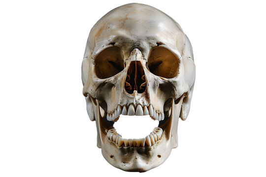 Human Skull Mouth Open
