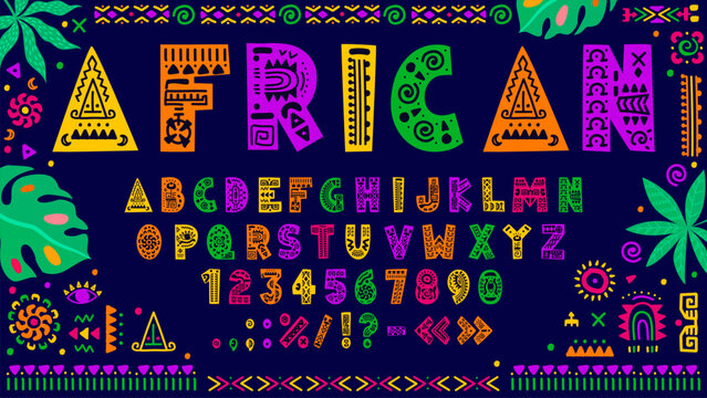 「African Font」の写真素材 | 11,115件の無料イラスト画像 | Adobe Stock