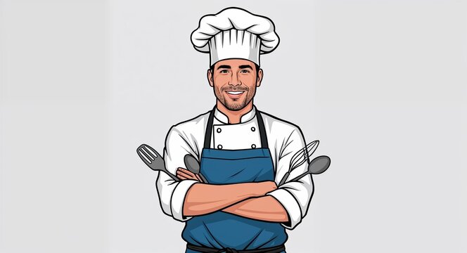 chef clipart vector
