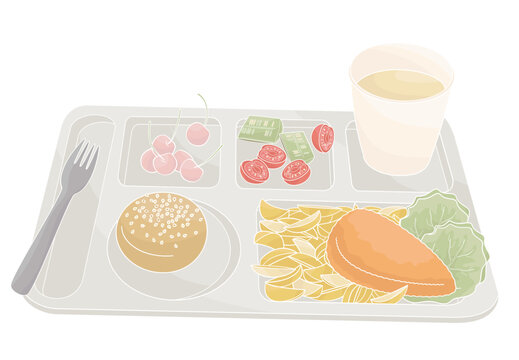 School Lunch Tray Clipart