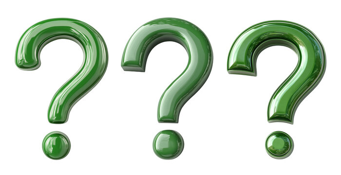 Green Question Mark Clip Art