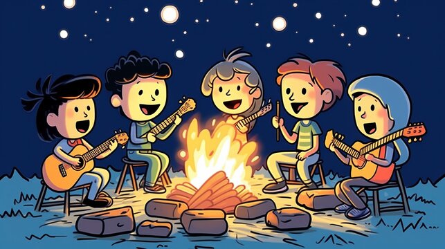 Singing Around The Campfire Images – Browse 788 Stock Photos, Vectors ...