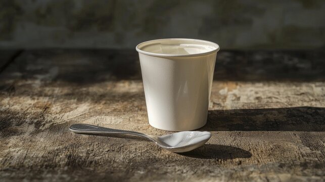 Empty Yogurt Cup
