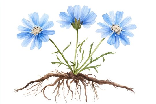 Flower Roots Drawing