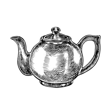 Vintage Teapot Vector