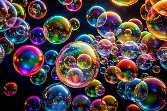 Bubbles Falling Like A Waterfall