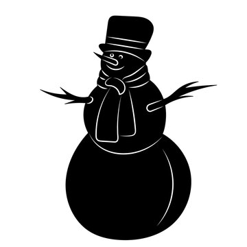 Snowman Silhouette Images – Browse 37,727 Stock Photos, Vectors, and ...
