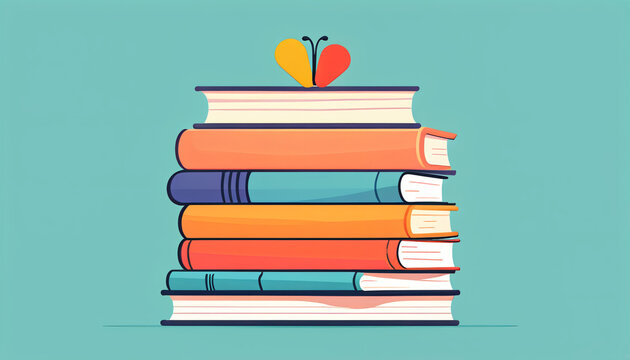 Stacked Books Cartoon Images – Browse 67,646 Stock Photos, Vectors, and ...